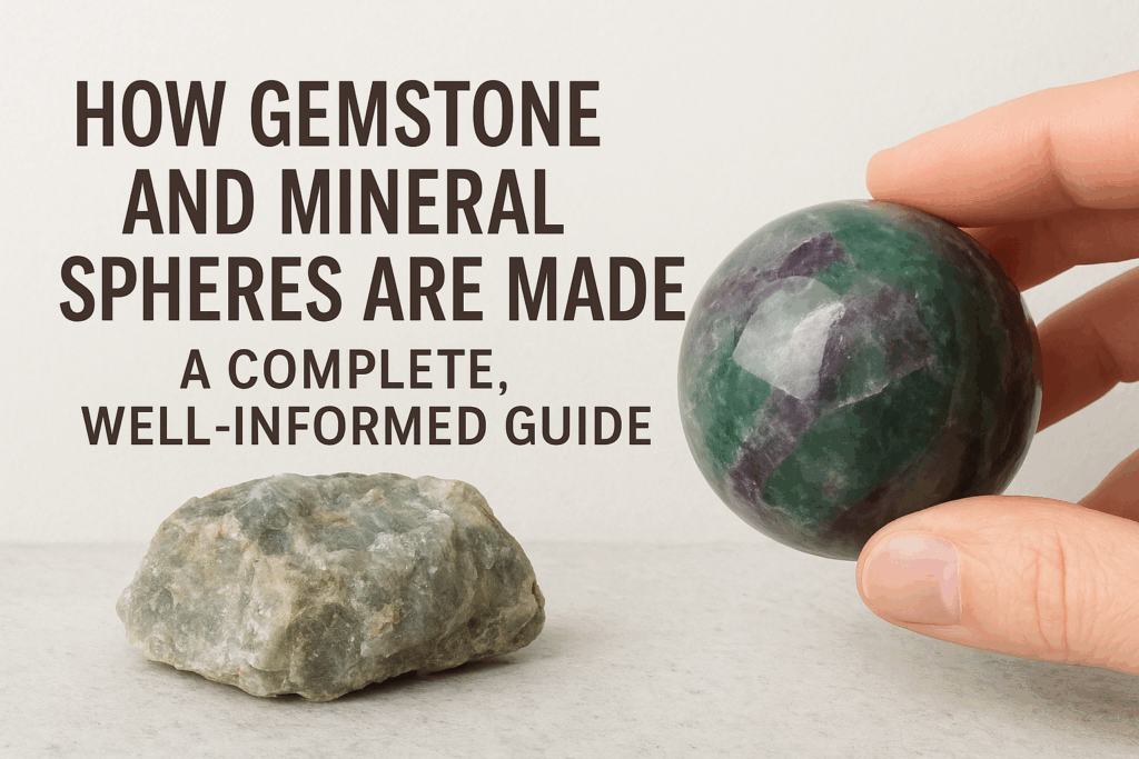 How Gemstone and Mineral Spheres Are Made: - Gems & Minerals Rock Blog